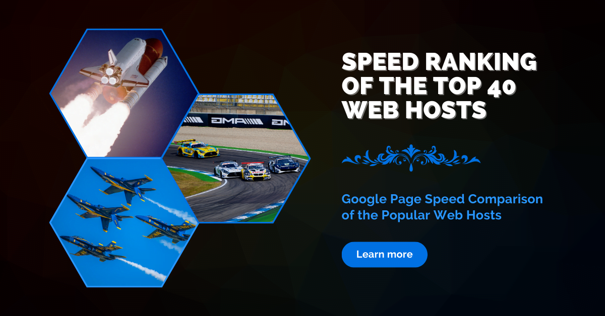 Speed Ranking of the Top 40 Web Hosts